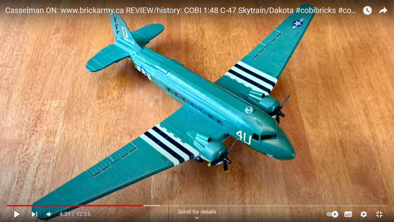 Terry reviews the new COBI Dakota C-47, set 5743 – Brick Army Canada