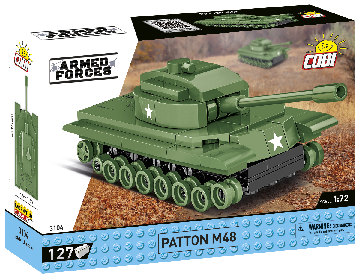 Patton M48 1:72 #3104 – Brick Army Canada