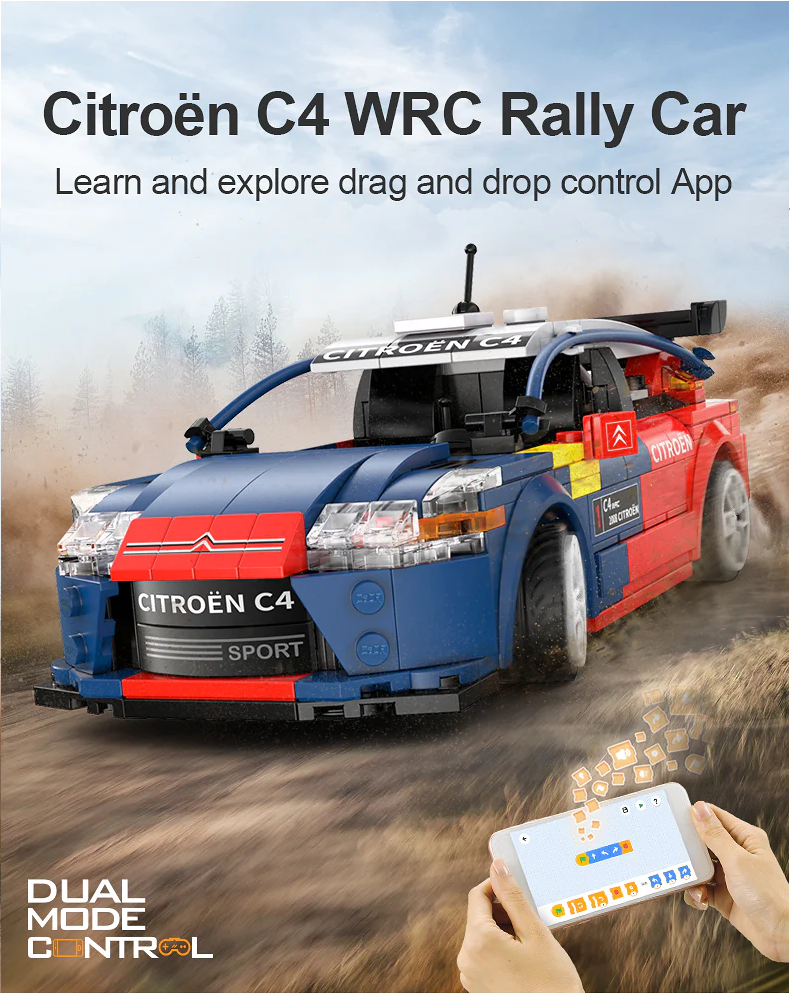 CaDA Citroen C4 WRC with RC 1:20 C51078 – Brick Army Canada