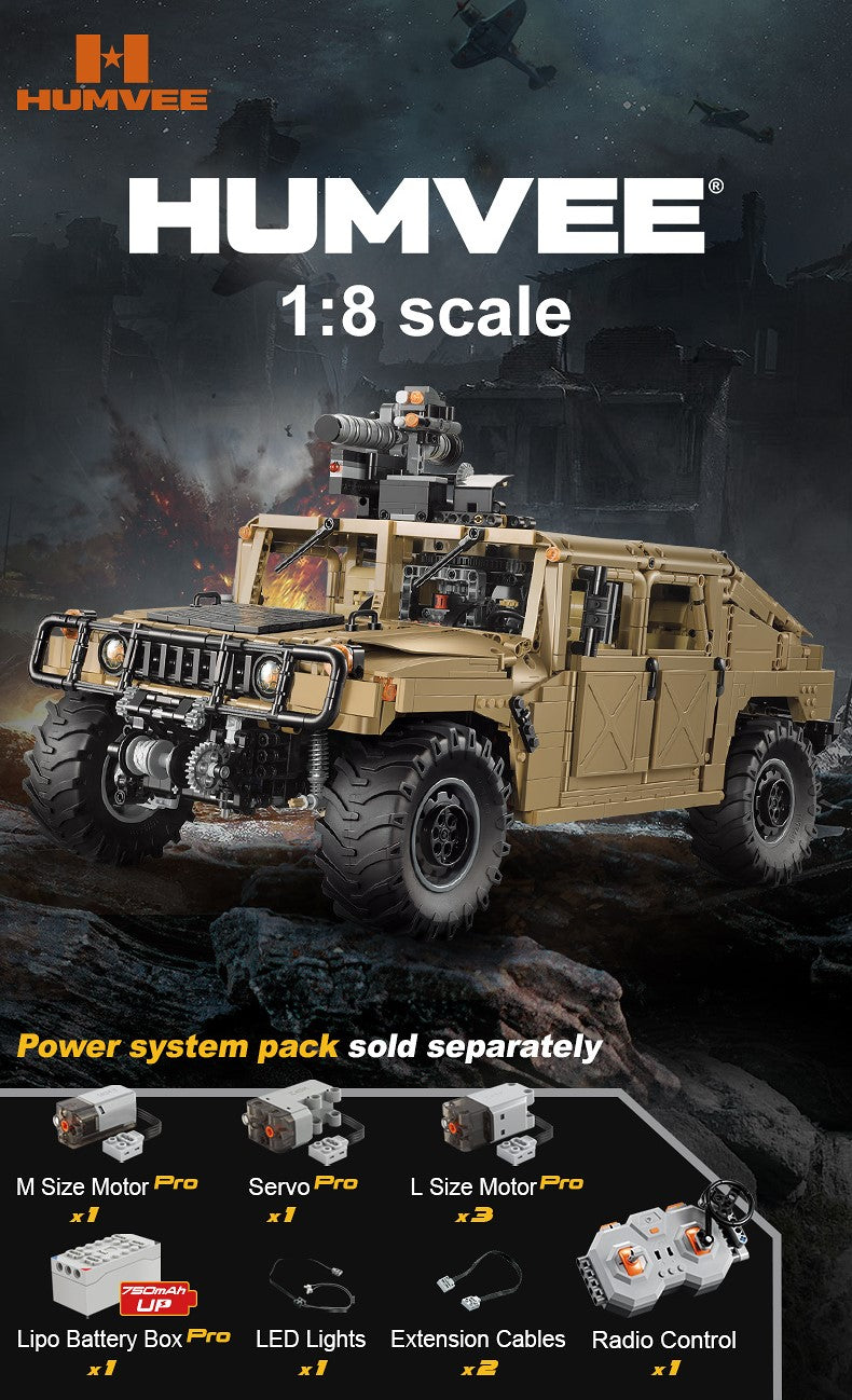 CaDA HUMVEE with RC option 1:8 C61036 – Brick Army Canada